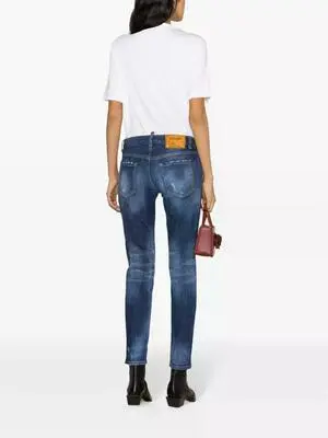 Dsquared2 Jennifer Low-rise Skinny Jeans - Blue
