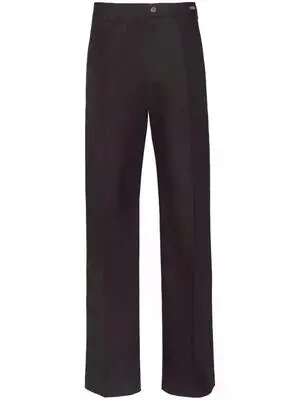FERRAGAMO Flared Cotton Chino Trousers