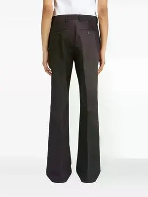 FERRAGAMO Flared Cotton Chino Trousers