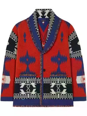 Alanui Icon Jacquard Cardigan - Red