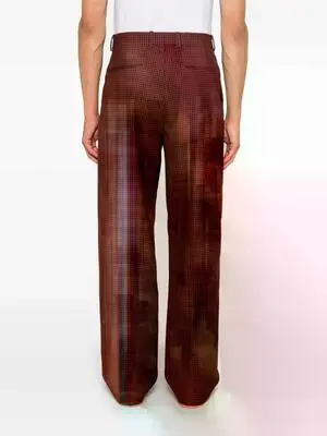 BOTTER Checked Virgin Wool Trousers