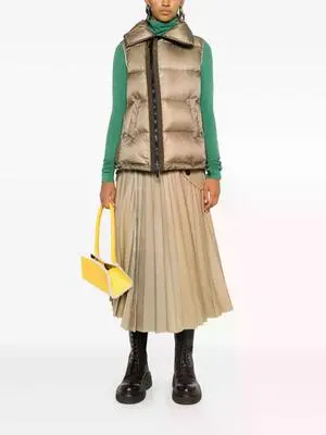 Sacai Plissé Midi Skirt