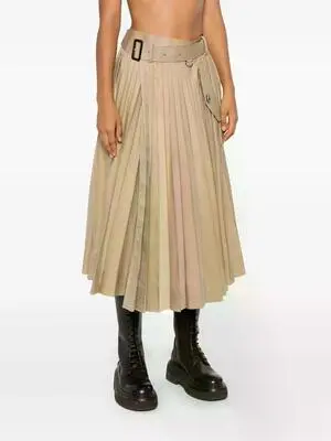 Sacai Plissé Midi Skirt