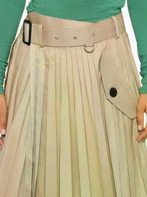 Sacai Plissé Midi Skirt