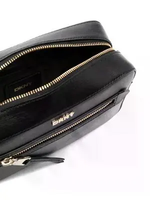 Dkny Logo-lettering Crossbody Bag - Black