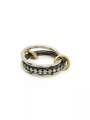 SPINELLI KILCOLLIN Petunia Stacked Diamond Ring - Silver
