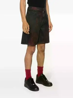 44 LABEL GROUP Corrosive Denim Shorts