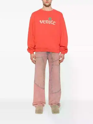ERL Venice-patch Cotton Sweatshirt