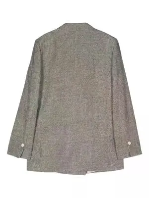 ALYSI Mélange-effect Double-breasted Blazer