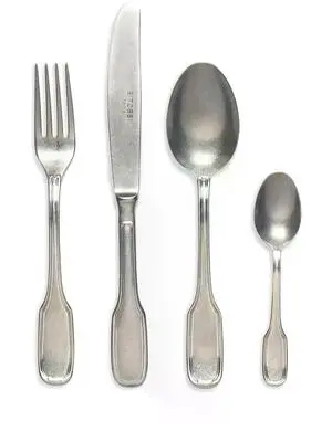 BITOSSI HOME 24 Piece Sterling Cutlery Set - Silver