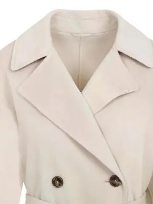 YVES SALOMON Wool Blend Double-breasted Coat