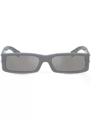 Dolce & Gabbana Rectangle-frame Logo-plaque Sunglasses - Blue