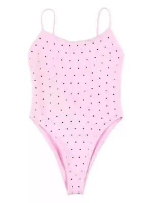 SWIM BY DI Crystal-embellished Swimsuit - Pink