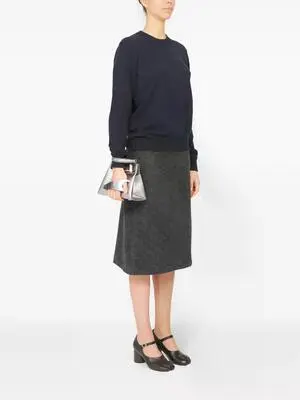MAISON MARGIELA Snatched Leather Tote - Silver
