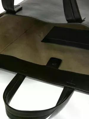 JIL SANDER Large Leather Tote Bag