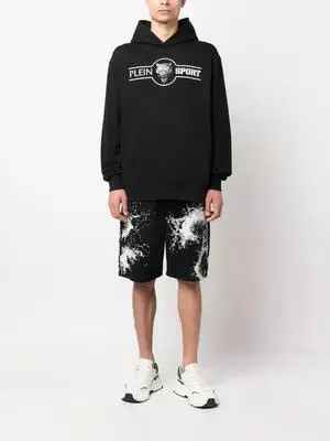 PLEIN SPORT Chrome Scratch Edition Hoodie