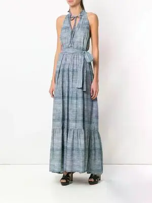 AMIR SLAMA Long Denim Dress