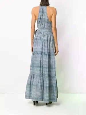 AMIR SLAMA Long Denim Dress