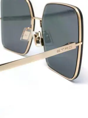 Etro Oversized Metal Sunglasses