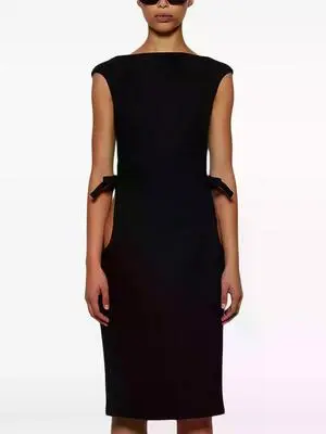 Miu Miu Boat-neck Wool Midi Dress