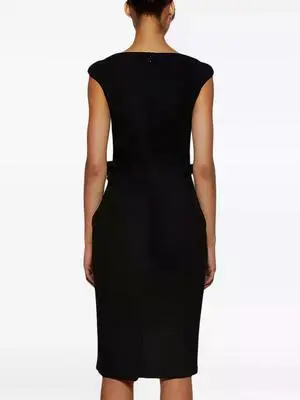 Miu Miu Boat-neck Wool Midi Dress
