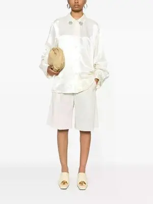 JIL SANDER Logo-appliqué Drop-shoulder Shirt