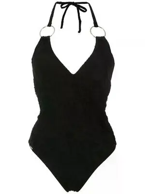 AMIR SLAMA Halter Neck Swimsuit - Black