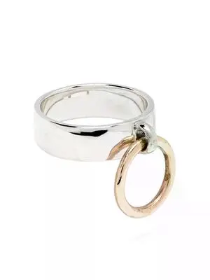 ROSES METALS 14kt Yellow Gold And Sterling Ring - Silver