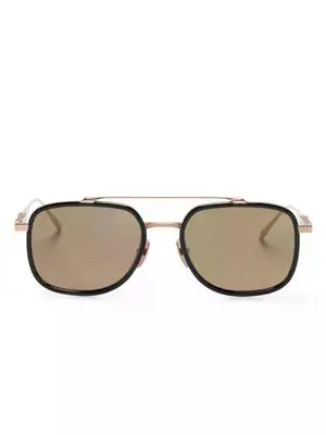 LEISURE SOCIETY Tempest Pilot-frame Sunglasses - Pink