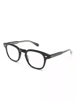 Garrett Leight Sherwood Square-frame Glasses - Black