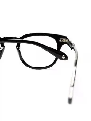 Garrett Leight Sherwood Square-frame Glasses - Black