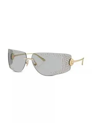 JIMMY CHOO Crystal-embellished Rimless Sunglasses