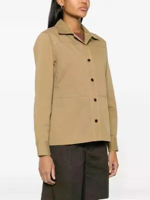 Closed Paneled Twill Shirt Jacket
