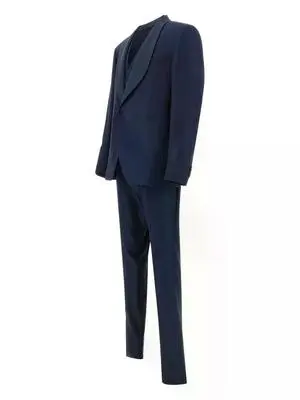 Tagliatore Shawl-lapel Three-piece Suit - Blue