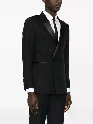 ERALDO Double-breasted Blazer - Black
