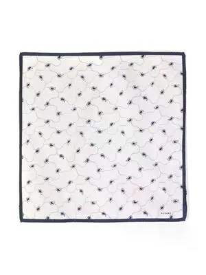 FURSAC Graphic-print Silk Scarf - White