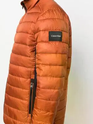 Calvin Klein Zipped-up Padded Jacket - Orange