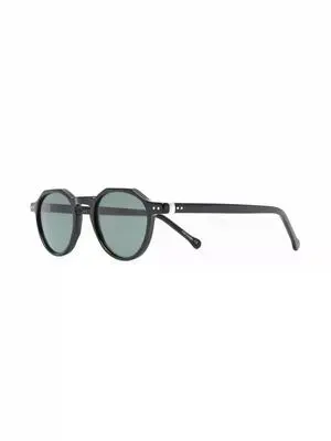 LESCA Icon 36 Round-frame Sunglasses