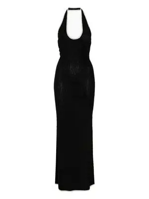 AYA MUSE Knitted Maxi Dress - Black