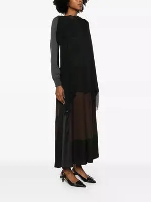 Undercover Cape-insert Cashmere-silk Sweater