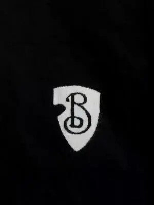 Burberry Wool Blend Intarsia-knit Logo Hoodie
