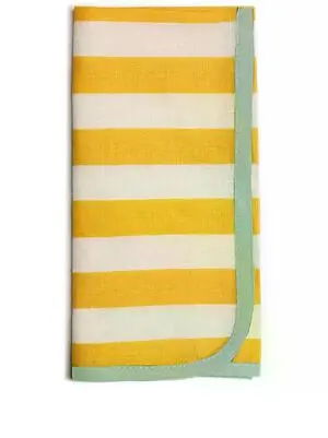 La DoubleJ Stripe-pattern Napkin Set - Yellow