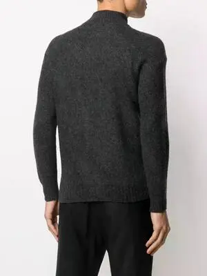 DRUMOHR Zip-up Wool Cardigan - Grey