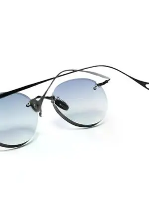 EYEPETIZER Oxford Rimless Sunglasses - Black