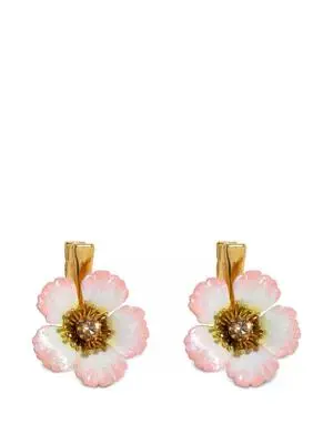 JENNIFER BEHR Debbie Floral Hair Clips - Pink