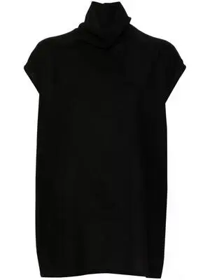 Rick Owens Roll-neck Crepe Top