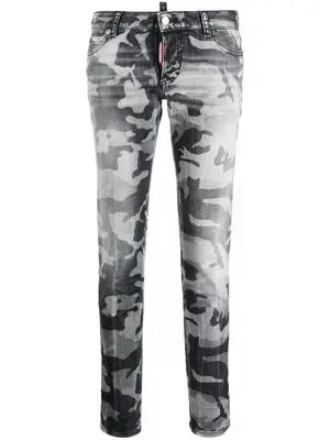 Dsquared2 Camouflage-print Skinny Jeans