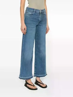 FRAME Le Slim High-rise Palazzo Jeans