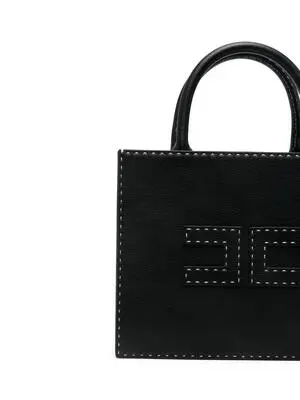 Elisabetta Franchi Contrasting-topstitching Tote Bag