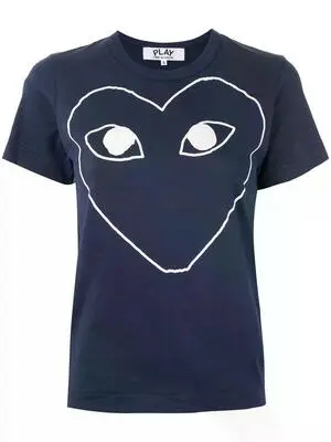 Play Comme Des Garcon Logo Print T-shirt